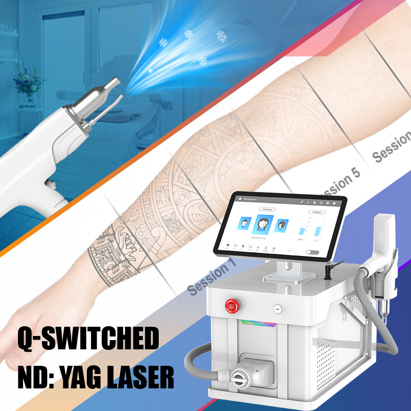 Nd Yag Laser Machine with Handle Blowing Cold Air - Buy nd yag laser ...