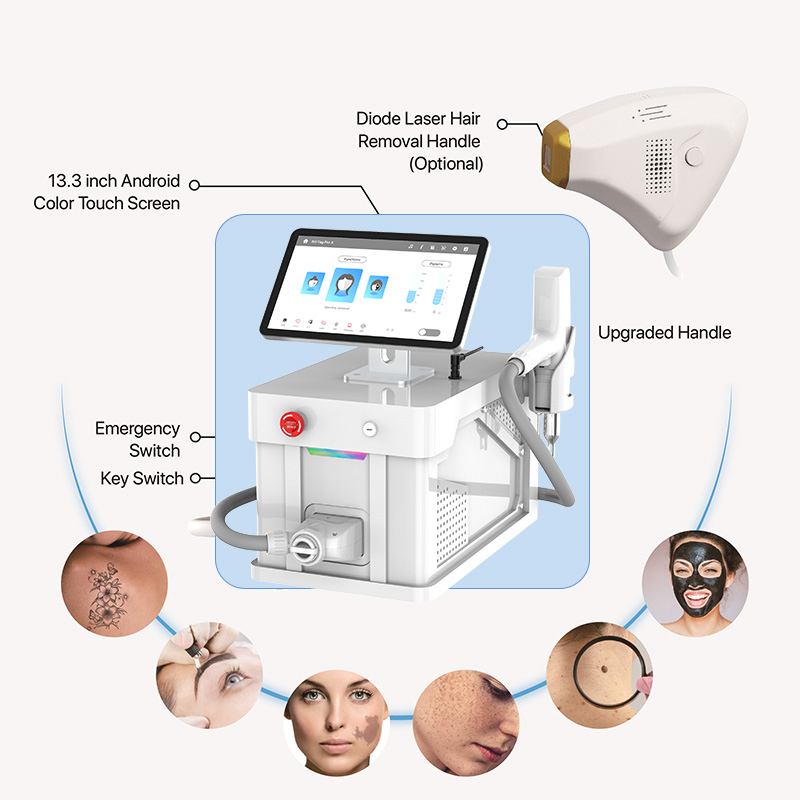 Nd Yag Laser Machine with Handle Blowing Cold Air - Buy nd yag laser ...