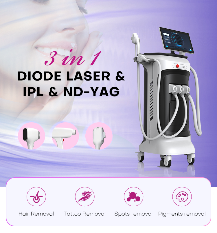 3 in 1 Diode Ipl Nd Yag Laser Machine - Buy 3 in 1 laser hair removal ...